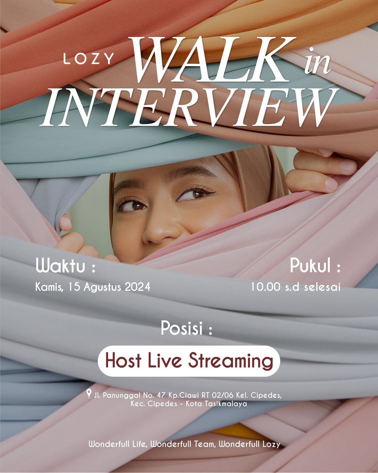 Walk In Interview!! Lowongan Kerja Lozy Hijab Tasikmalaya : Simak ...