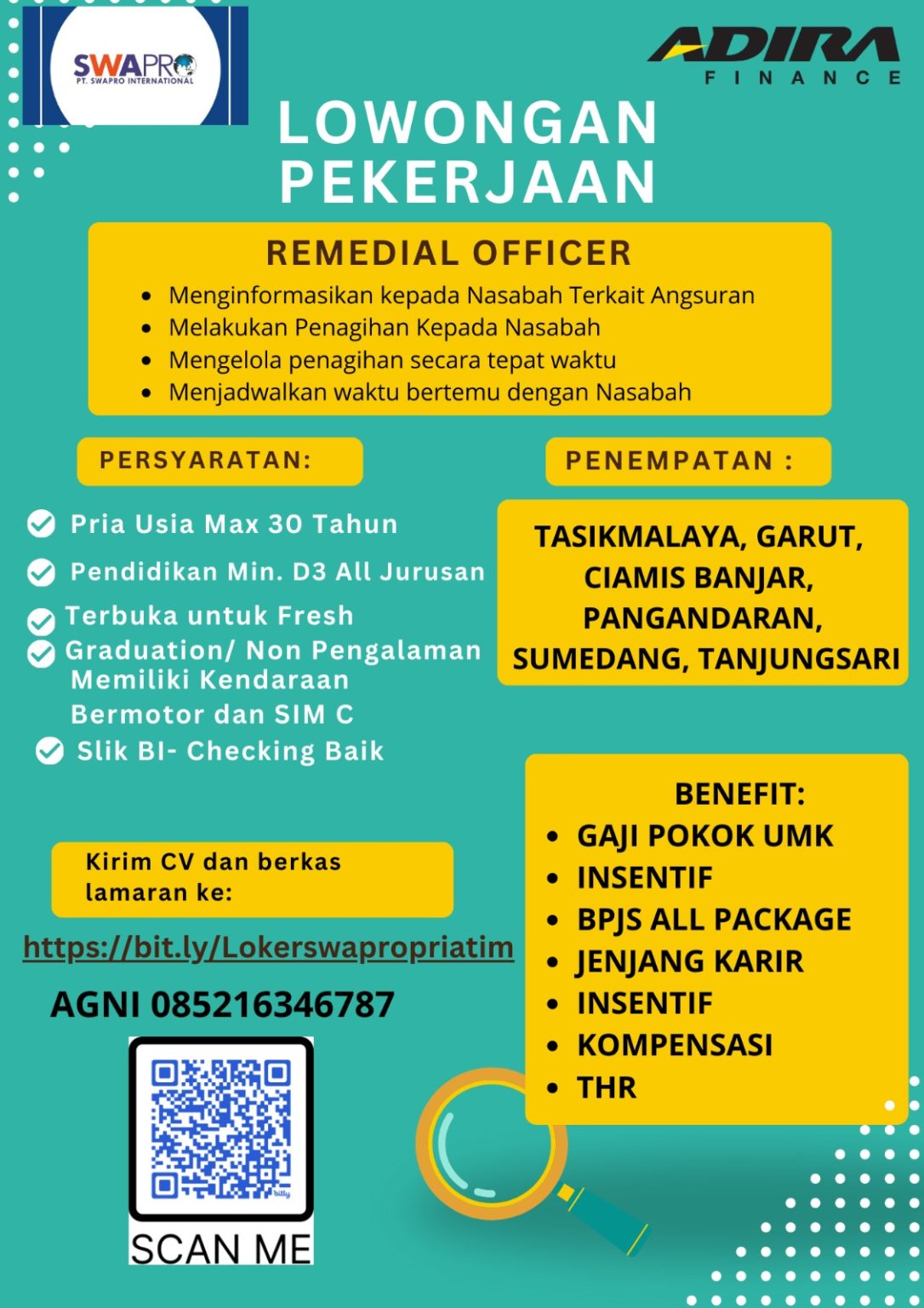 Lowongan Kerja PT. Swapro International Penempatan Tasikmalaya, Terbuka ...