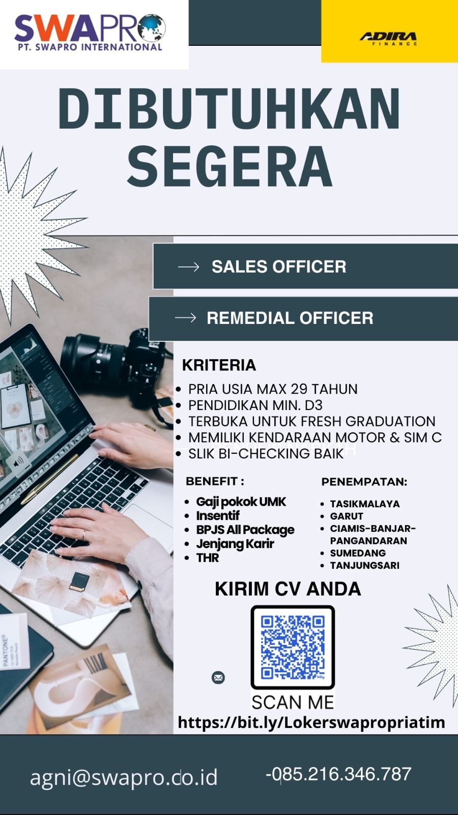 Lowongan Kerja PT. Swapro International Penempatan Tasikmalaya, Terbuka ...