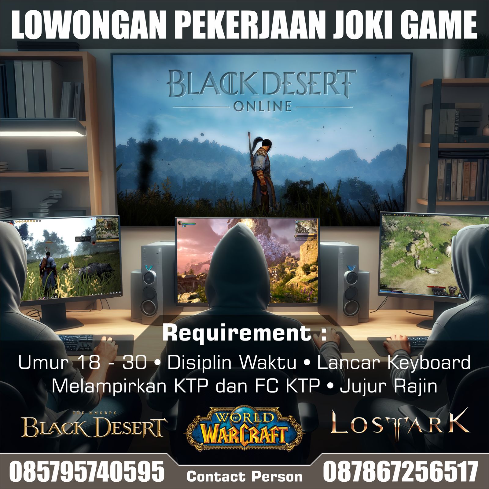 Lowongan Kerja Sebagai Joki Game Untuk Penempatan di Tasikmalaya ...