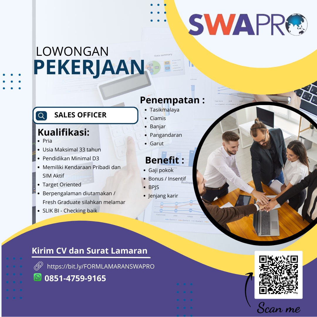 Lowongan Kerja PT. Swapro Internasional Penempatan Tasikmalaya ...