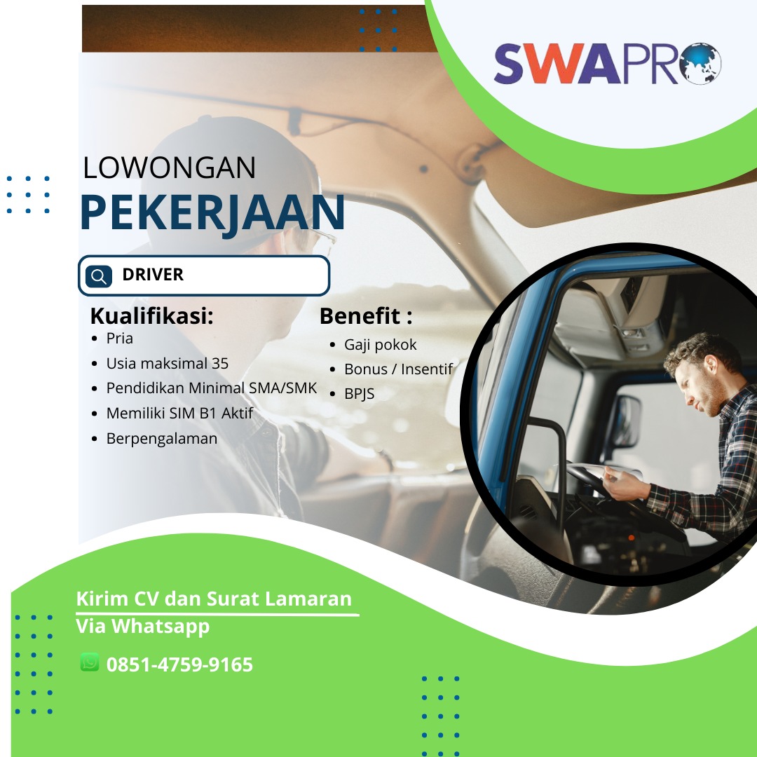 Lowongan Kerja PT. Swapro Internasional Penempatan Tasikmalaya ...