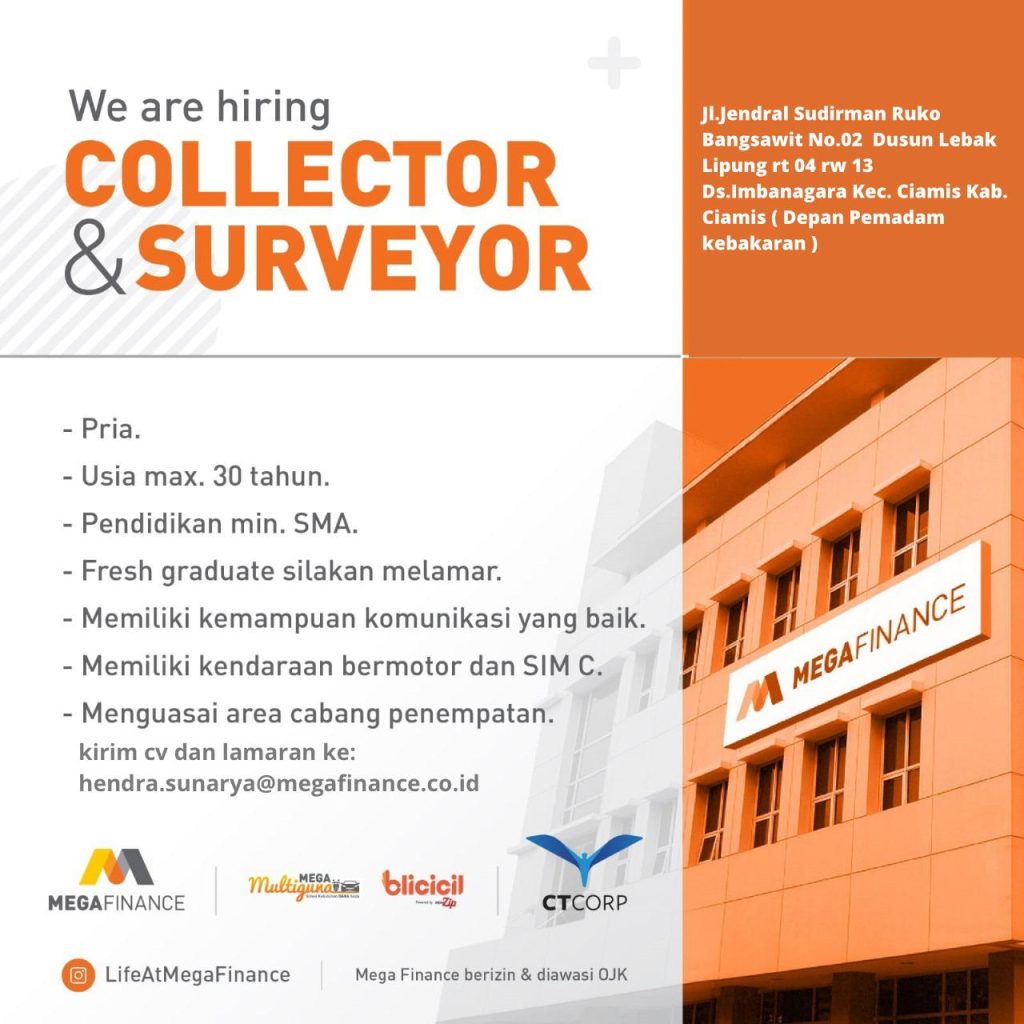 Lowongan Kerja Terbaru di Mega Finance Ciamis, Pendidikan Minimal SMA ...