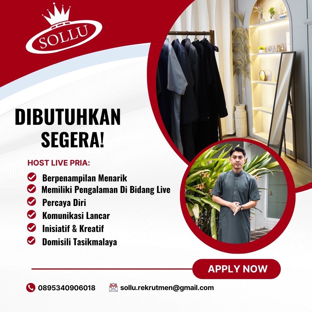 Lowongan Kerja CV. Sollu Penempatan Tasikmalaya, Cek Selengkapnya ...