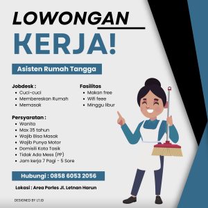 Lowongan Kerja Sebagai Asisten Rumah Tangga Terbaru, Untuk Penempatan ...