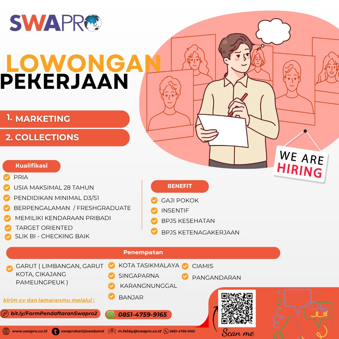 Lowongan Kerja Terbaru di PT. Swapro International Untuk Penempatan ...