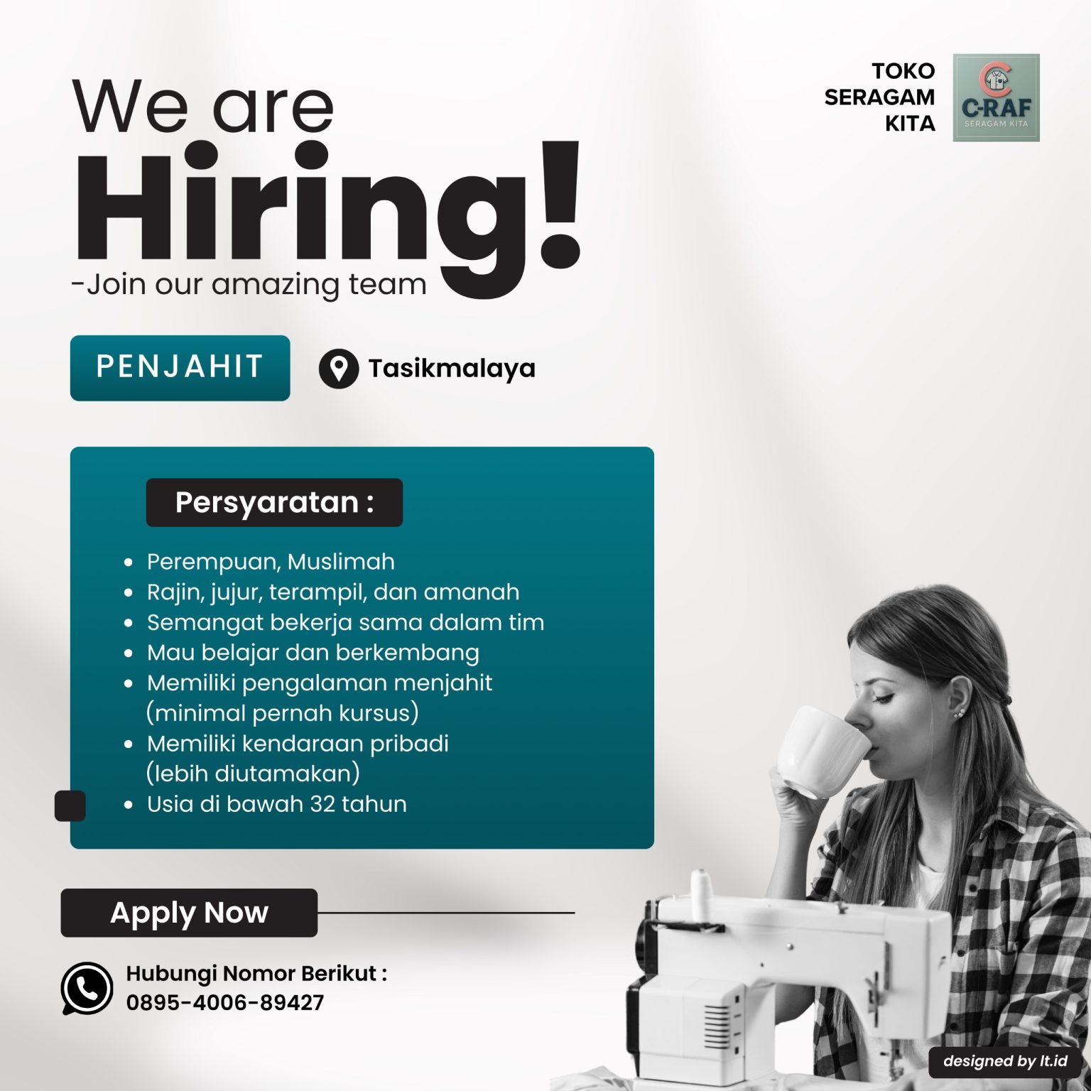 Lowongan Kerja Terbaru di Toko Seragam Kita Untuk Penempatan ...