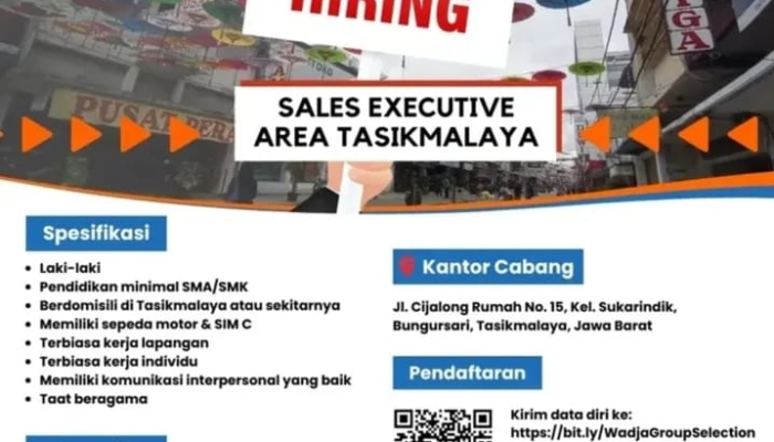 Lowongan Kerja Wadja Group Penempatan Tasikmalaya – LOKER TASIKMALAYA