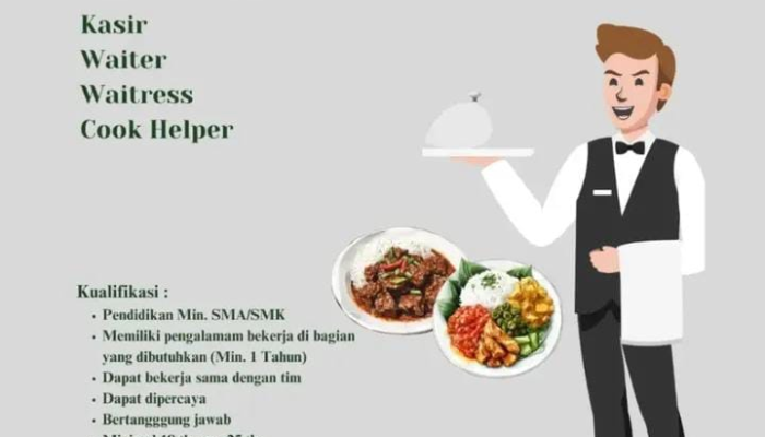 Lowongan Kerja Kasir, Waiter, Waitress, dan Cook Helper di Pagi Sore ...
