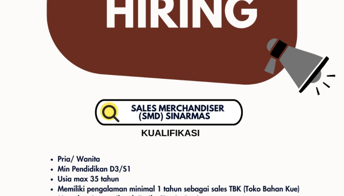 Loker Sales Merchandiser (SMD) Sinarmas di Tasikmalaya – Sakura ...