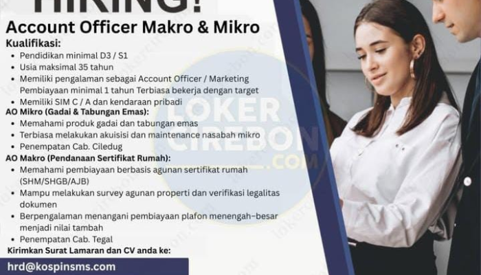 Lowongan Kerja KSP Sinar Merak Santoso (SMS) Terbaru 2026 – LOKER ...