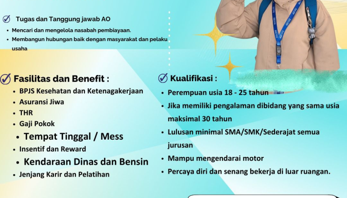 Lowongan Kerja Account Officer Bank DMB SMA/SMK 2026 – Dapatkan Gaji 4 ...