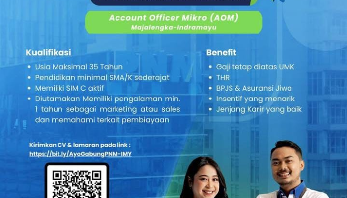 Gaji di Atas UMK! Lowongan Kerja Account Officer Mikro (AOM) PT PNM ...