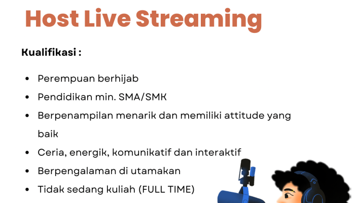 Lowongan Kerja Harco Batik Terbaru: Admin Marketplace, Host Live ...