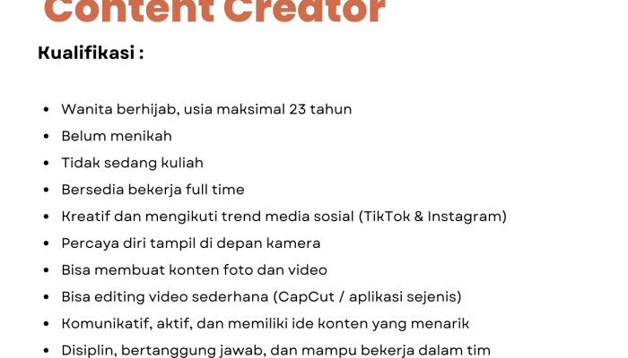 Lowongan Kerja Harco Batik Terbaru: Admin Marketplace, Host Live ...